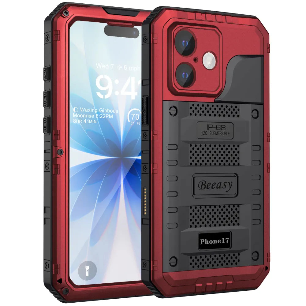 Beeasy | iPhone 17 waterproof Case with Military Drop Protection